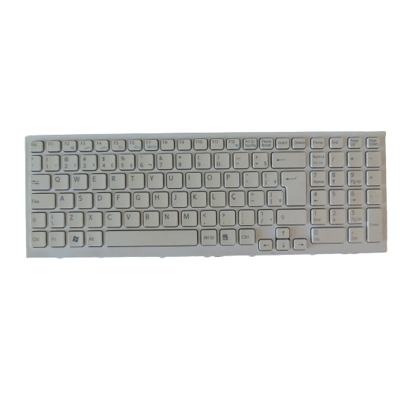 Teclado ABNT2 Notebook Sony Vaio Branco PCG-61611X 46NE7BAN000 ...