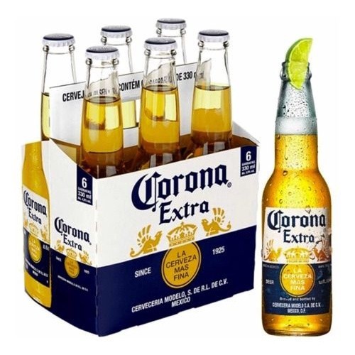 Cerveja Corona Long Neck 330ML C/6 | Shopee Brasil