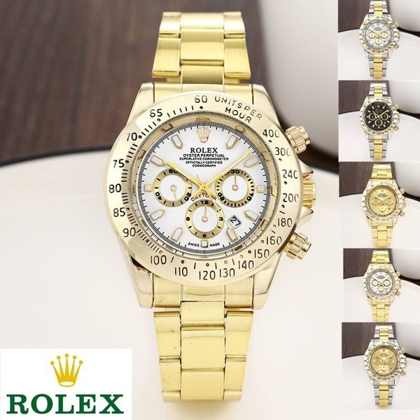 2024 Rolexs Calendário Automático Genuíno De Relógio De Aço Fino Não ...