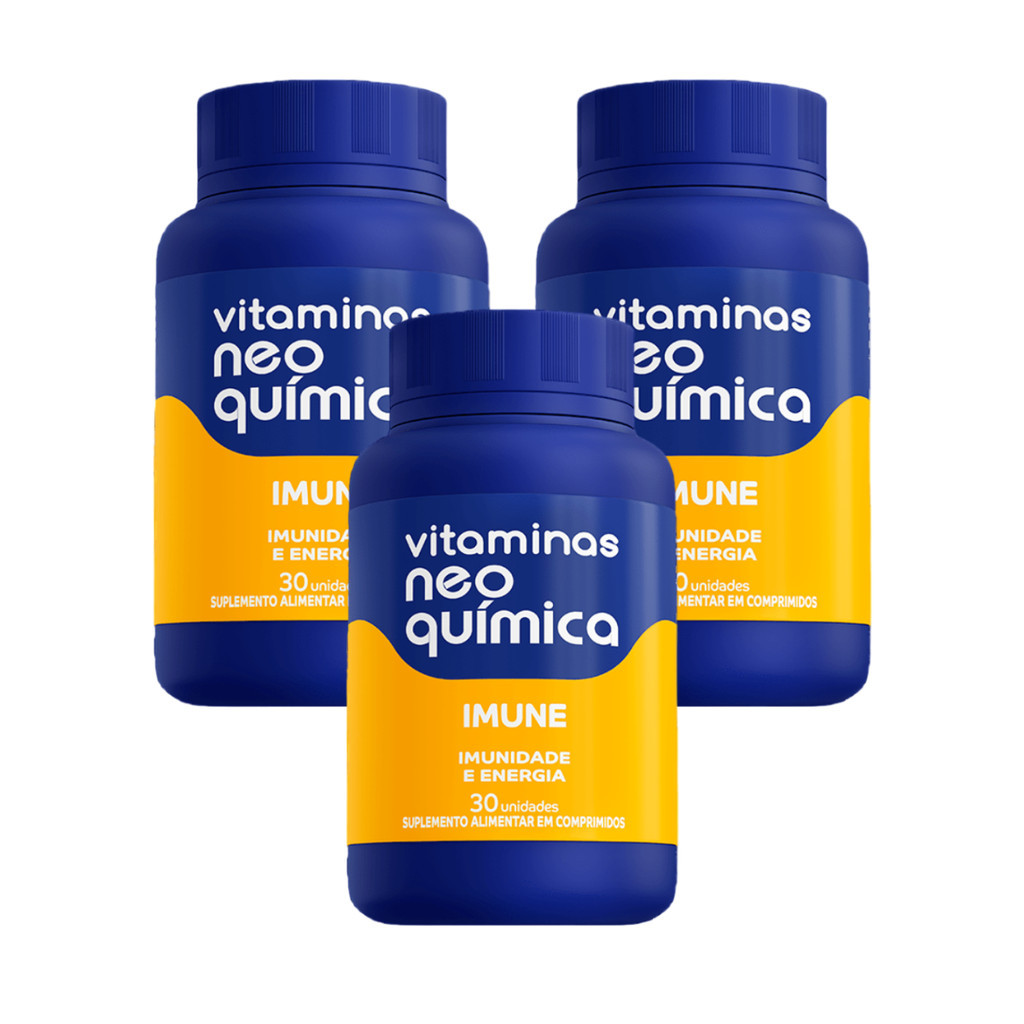 Kit 3 Suplemento Vitamina Imune 30 Cpr - Neo Química | Shopee Brasil
