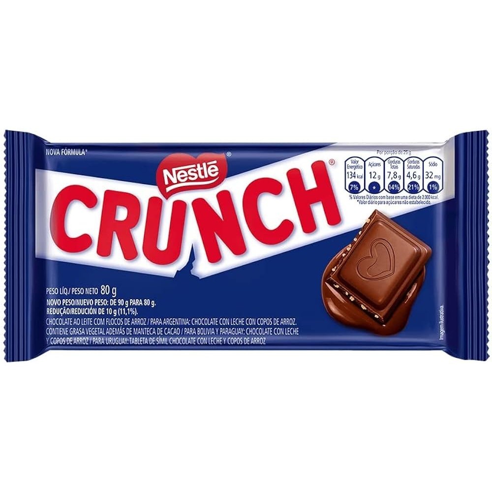 Chocolate Crunch 80g | Shopee Brasil
