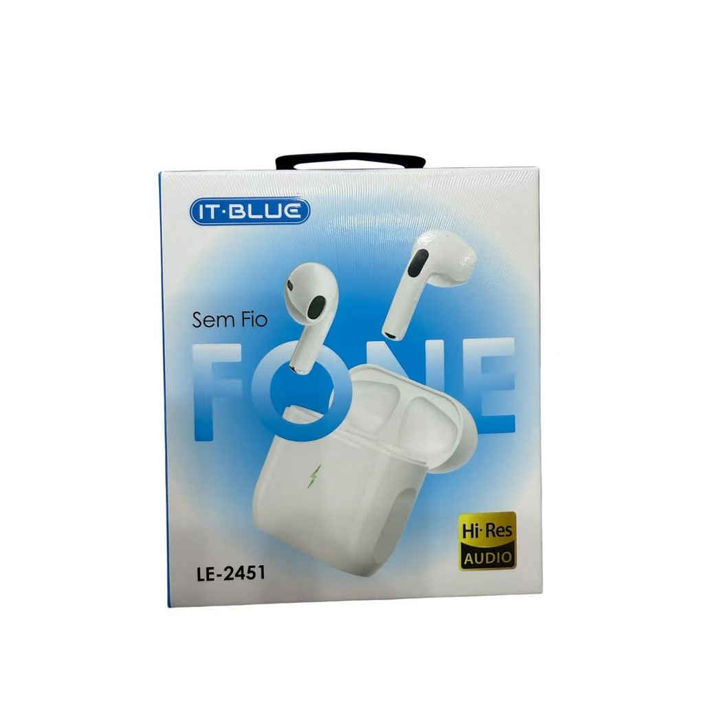 Fone De Ouvido Sem Fio Bluetooth Originais TWS Pro 4 Com Mirofone Controle De Toque It Blue LE ...