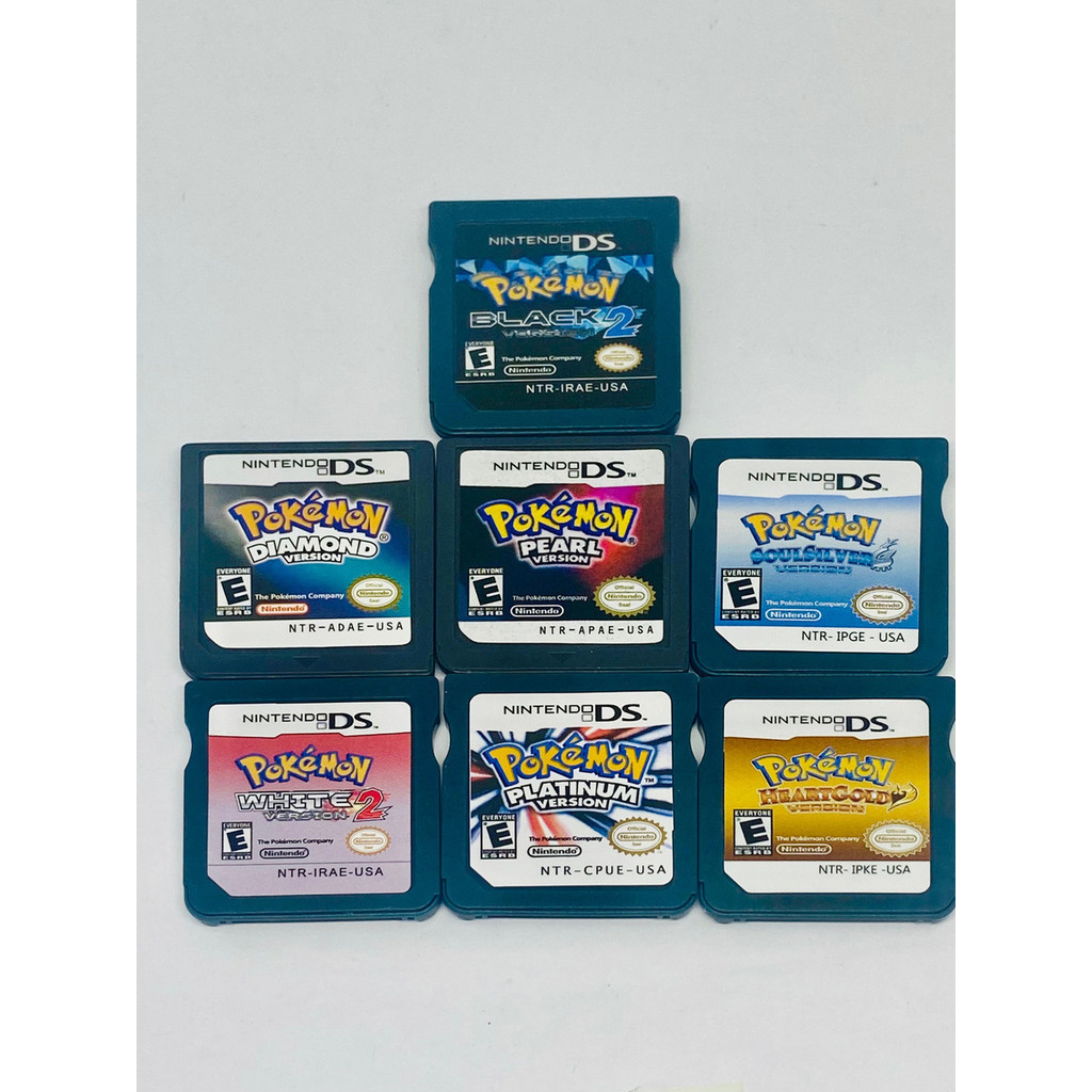 Pokémon Pearl Diamond Platinium Heart Gold Soul Silver Black White ...