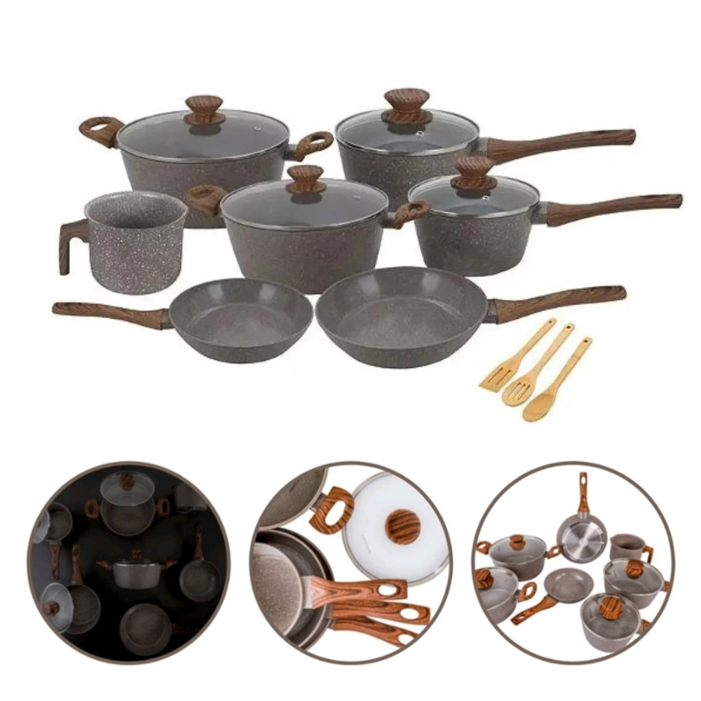 Conjunto de Panelas de Indução Mimo Style Cook 10 peças | Shopee Brasil