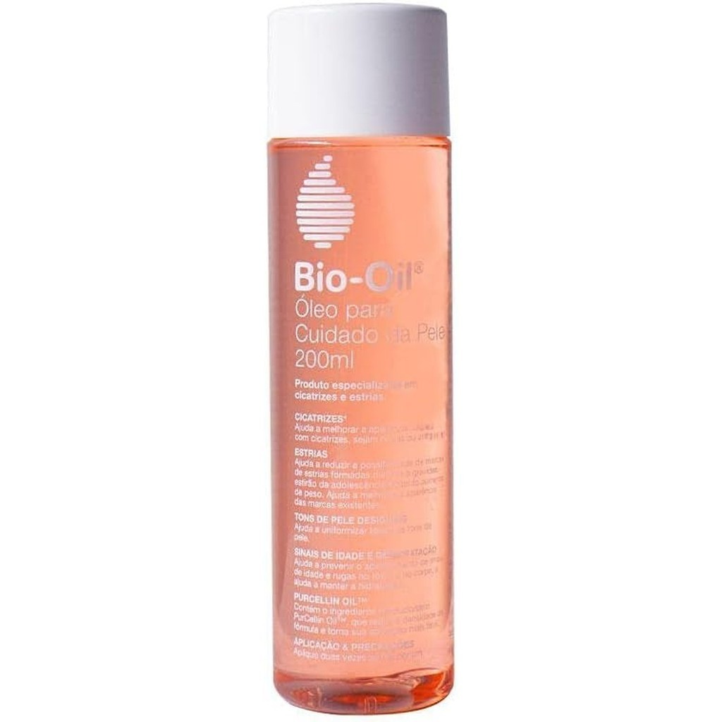 Bio Oil Óleo Corporal Para Cuidado da Pele com Purcellin Oil 200ml ...
