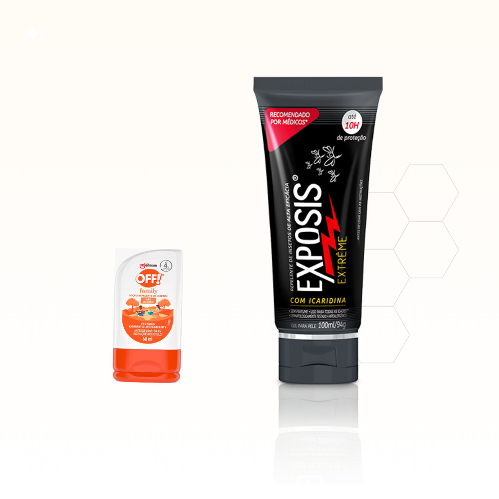Repelente Exposis extreme gel 100ml + brinde off family 60m | Shopee Brasil