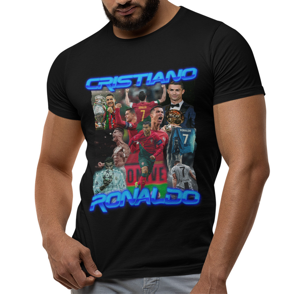 Camisa Camiseta Bootleg Cristiano Ronaldo CR7 | Shopee Brasil