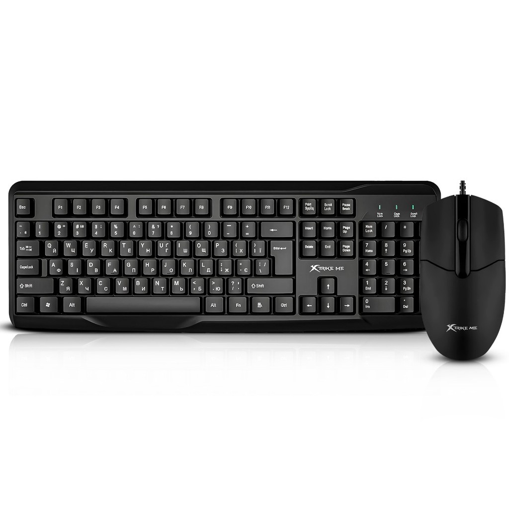 Kit Teclado e Mouse Office USB Xtrike-ME MK-207 Padrão ANSI | Shopee Brasil