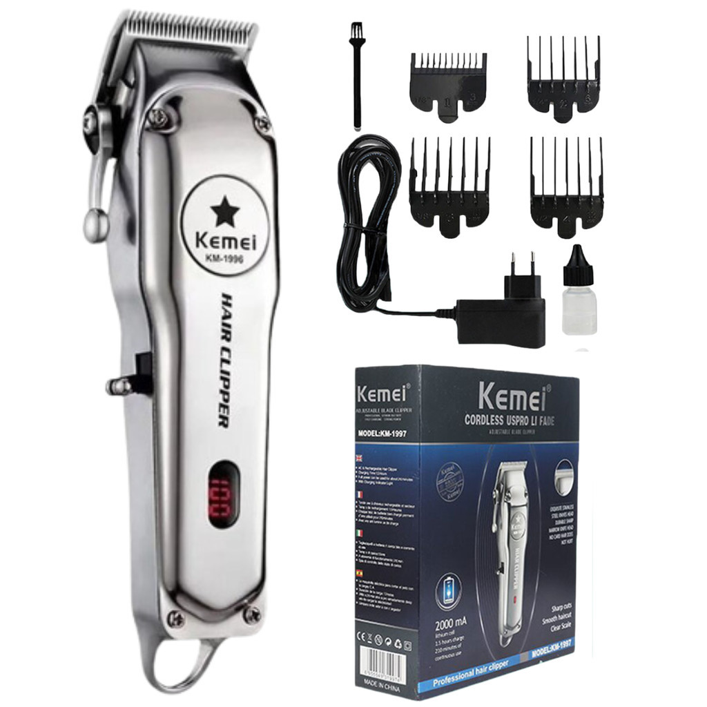 Maquina de Acabamento Profissional kemei km 1996 Original Com NF-e | Shopee Brasil