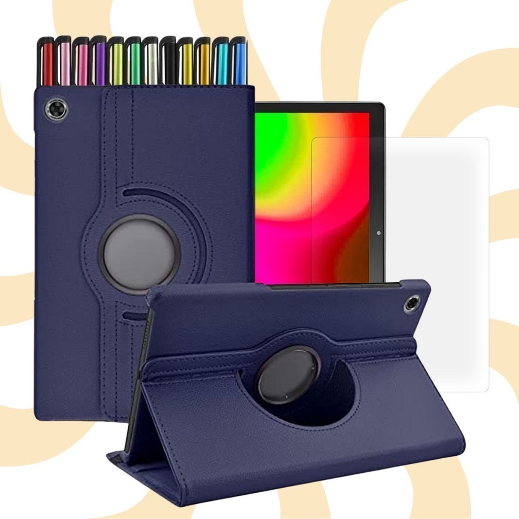 Capa Giratória+ Pelicula de Vidro + Caneta Touch Tablet Multilaser M10A ...