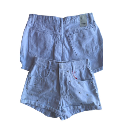 SHORT JEANS BRANCO MARRICE JEANS | Shopee Brasil