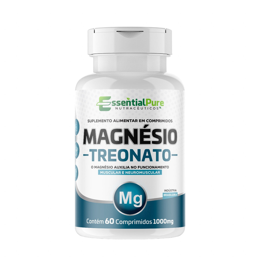 Magnésio Treonato 60 Comprimidos 1000mg Muscular Natural | Shopee Brasil