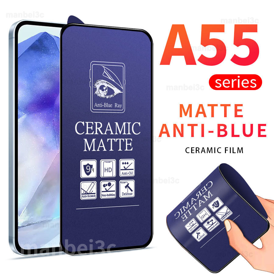 Samsung Galaxy A55 A35 A25 A15 A05S A05S A54 A34 A24 A14 A04S Anti-Ray Azul Cerâmica Fosca Com ...