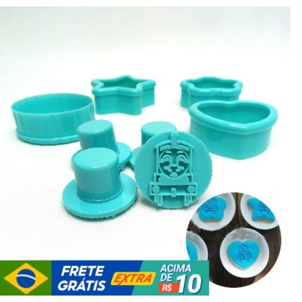 Molde Carimbo Cortador Thomas e Seus Amigos Pasta Americana Biscuit ...
