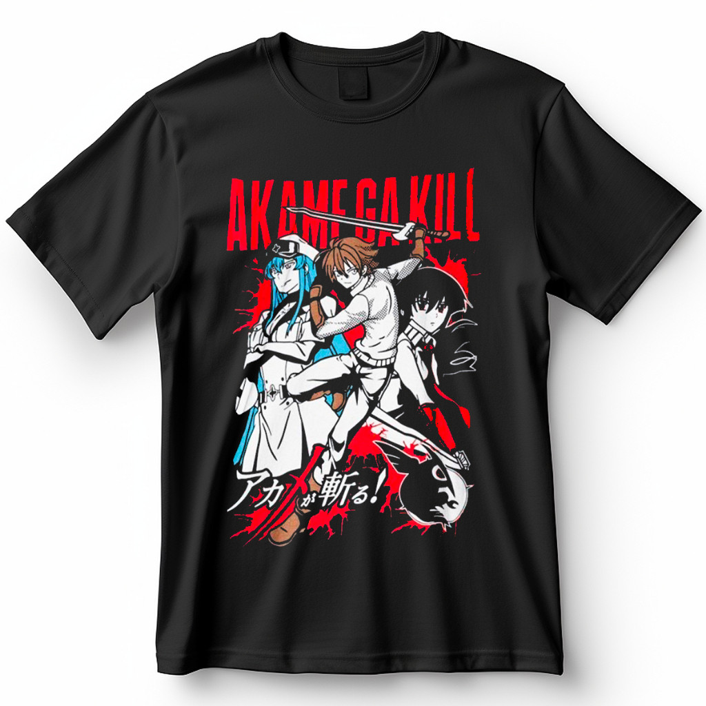 Camisa Akame Ga Kill Esdeath Kurome Tatsumi Blusa Camiseta de Anime 100 ...