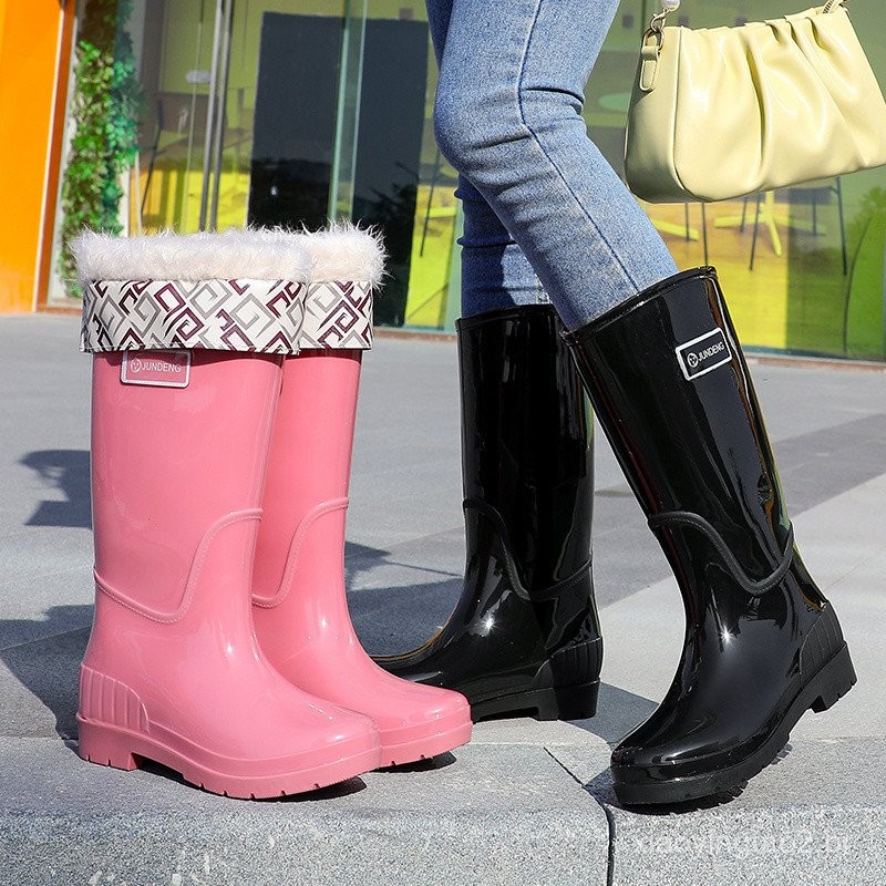 Botas de Chuva Femininas, Cano Alto, Espessadas, Antiderrapantes, Leves ...