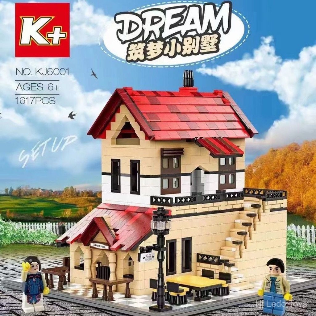 Novo Compatível Lego Country Villa Building Blocks Meninos City House ...