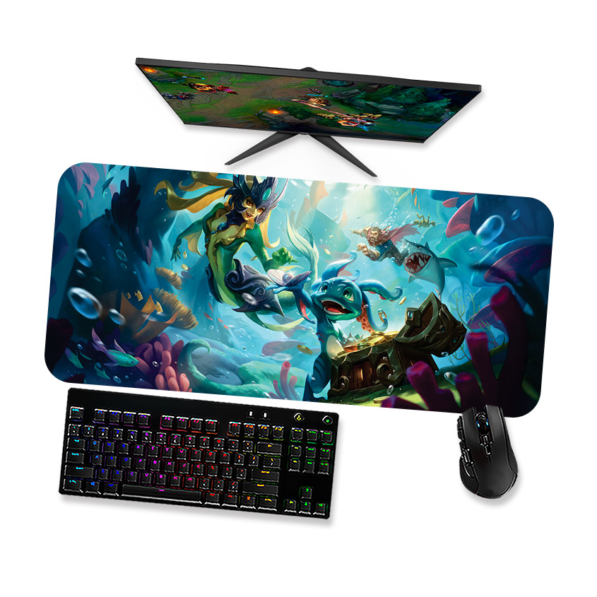 Mouse pad Lol Nami, Fizz e Graves 1 - LOL League of legends Mousepad ...