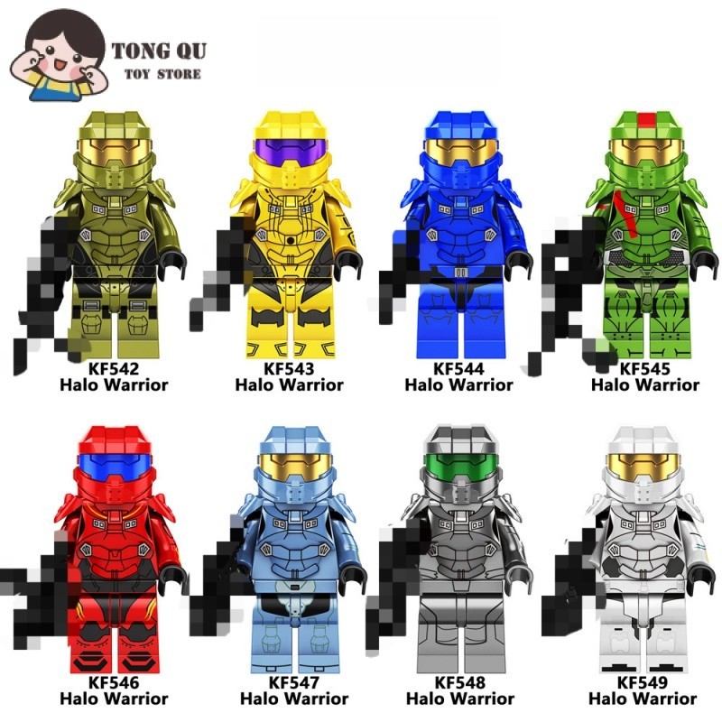 Jogos Minifiguras HALO Building Block Dolls Collectible Modelos ...