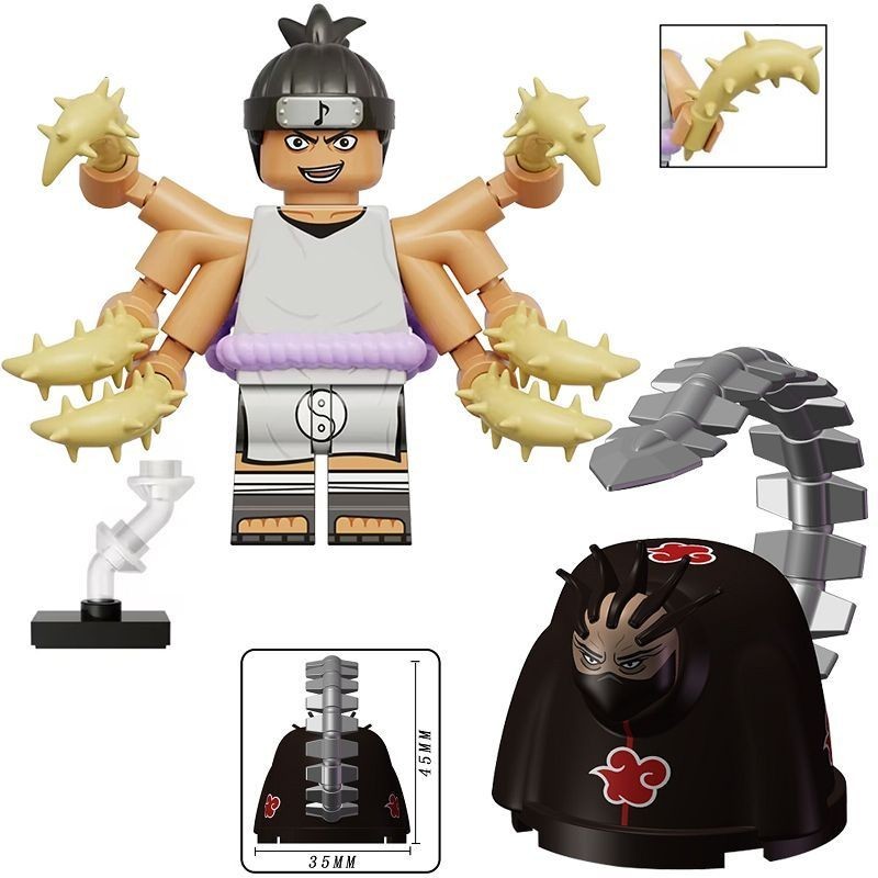 K2098A é compatível com Lego Naruto Otonin Cinco Pessoas de Seis Mãos ...