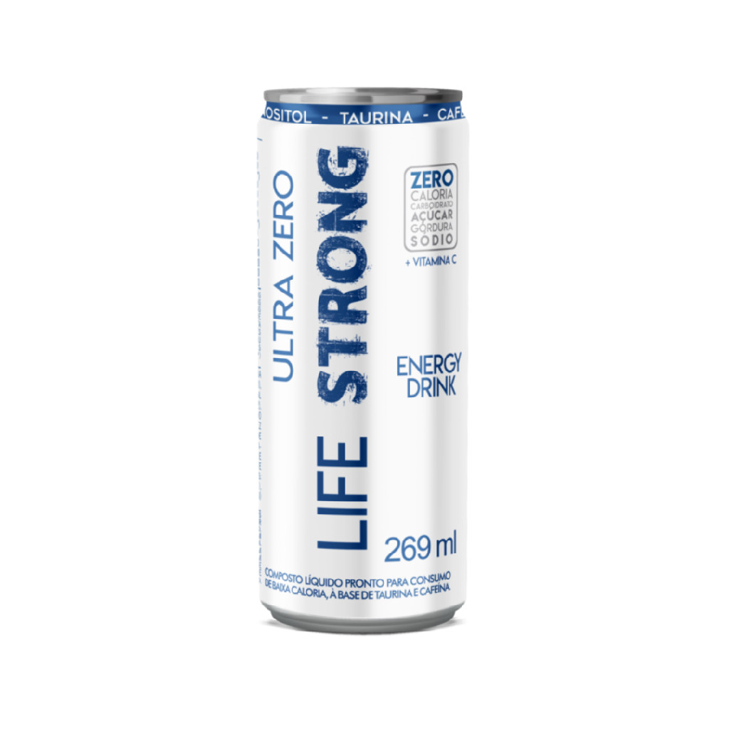 Energético Life Strong Ultra Zero Energy Drink Tradicional Zero Açucar ...
