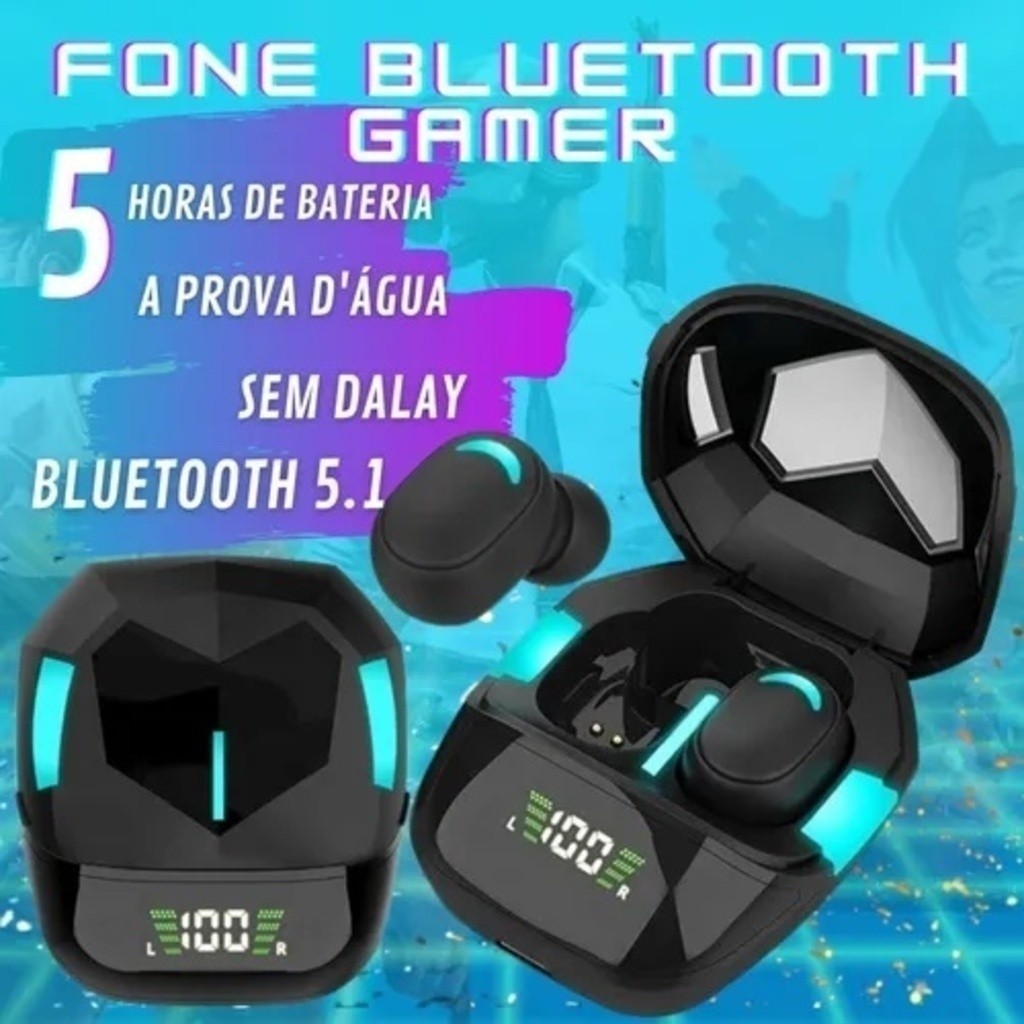 Fone De Ouvido Bluetooth Tws F9 A Prova Dágua Microfone | Shopee Brasil
