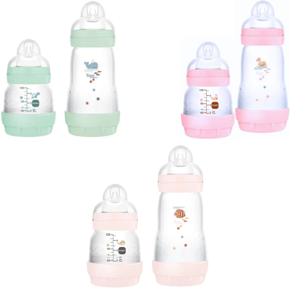 Kit Mamadeira MAM Easy Start Anticólica Starter Set 0+ meses 130ml e ...