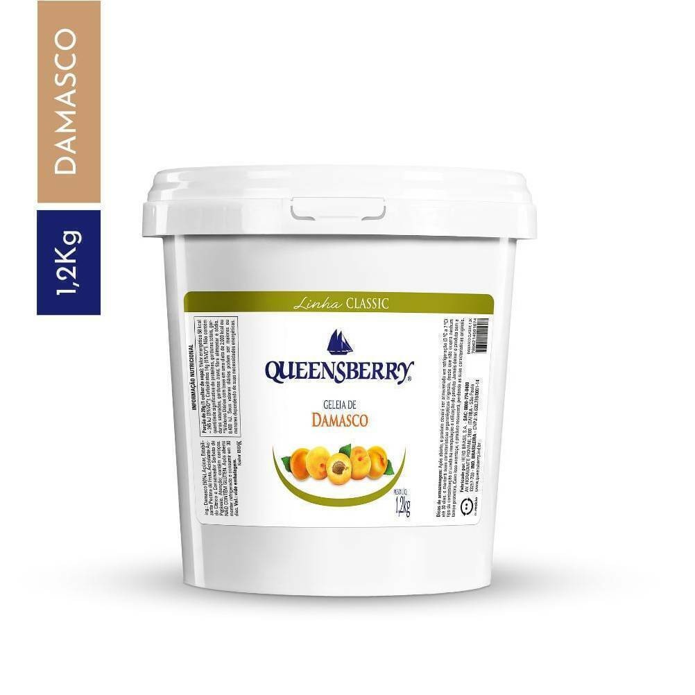 QUEENSBERRY GELEIA 1,200KG DAMASCO | Shopee Brasil