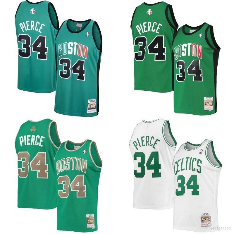 Camisa Nba Boston Celtics No . 34 Pierce Classic Jersey Colete ...