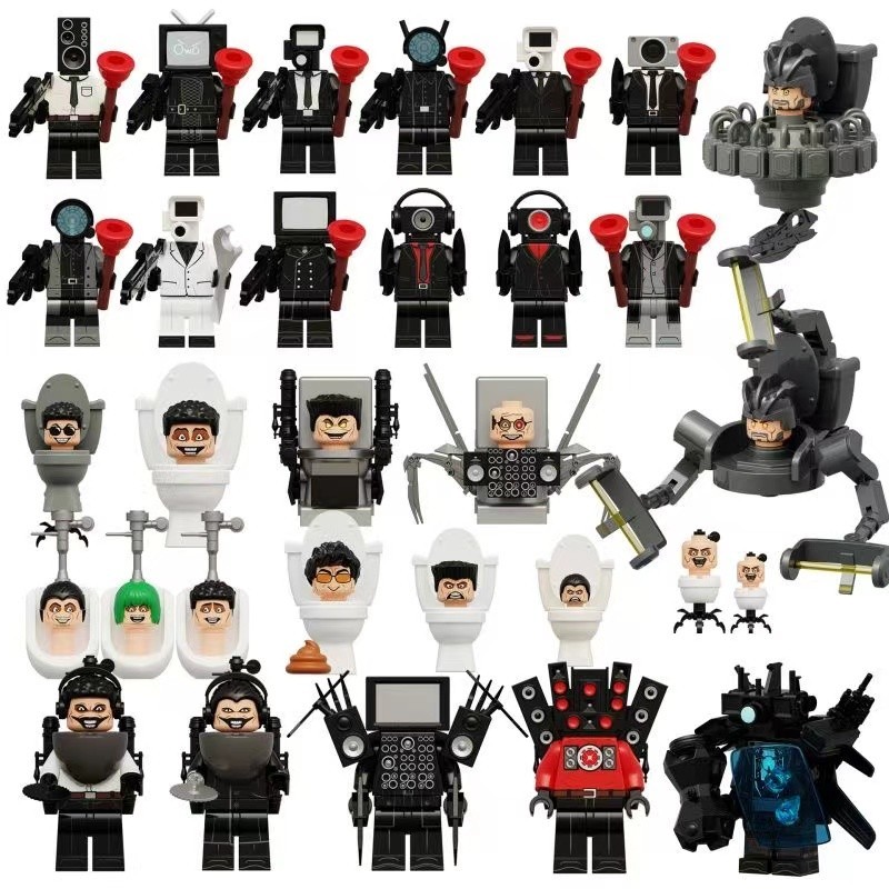 Skibidi Toilet Action Figure Suspended Toilet Man UFO Toilet Man Titan ...