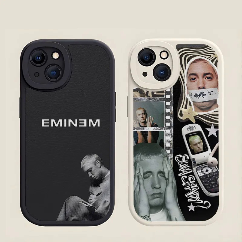 Hop Rapper Eminem Rap Capa De Telefone Pele De Cordeiro Para Iphone 12 ...