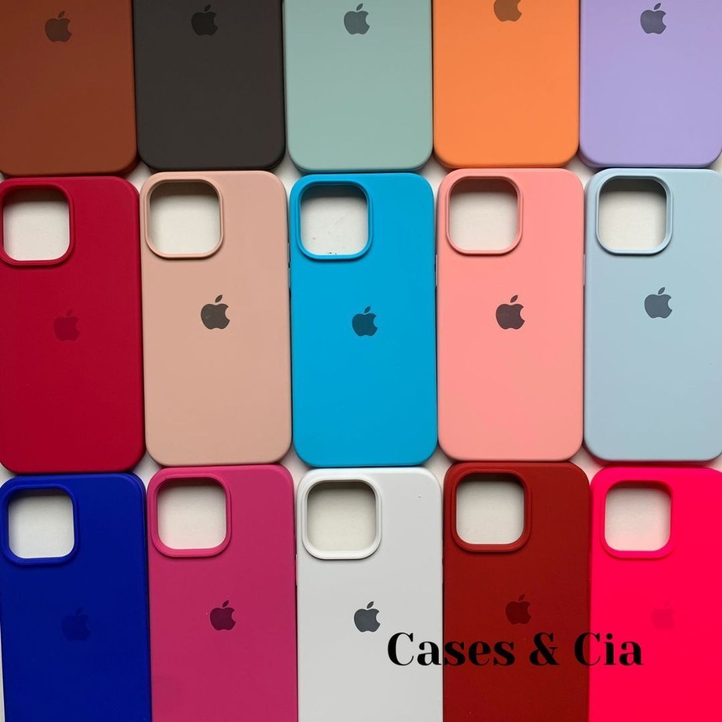 Capinha Capa Para iPhone 15 Pro Max Protetora Silicone Aveludada ...