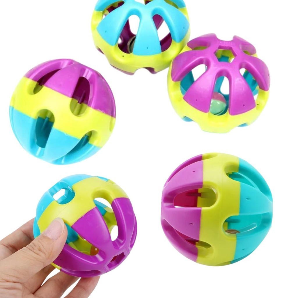 Bola Grande com Guizo para Gato Brinquedo Pet Interativo Plástico ...