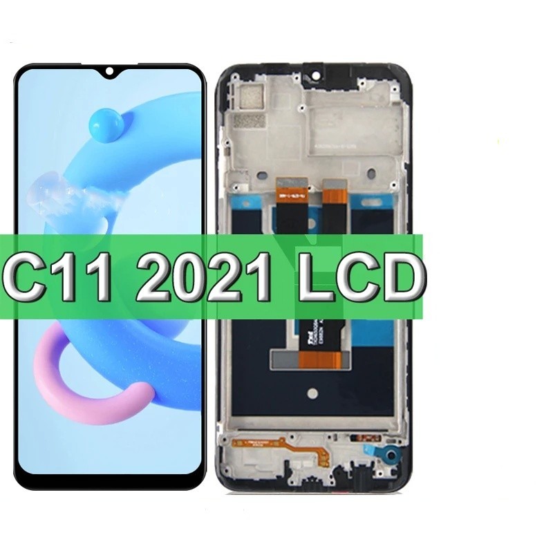 6.52" C11 2021 Nocional Display Para Poco Realme Tela Frontal Lcd Com Aro Compativel RMX3231 100 ...