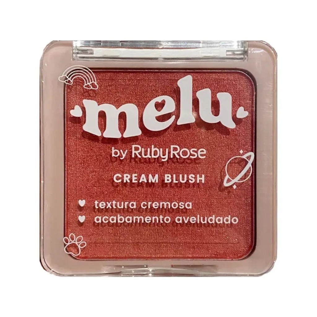 Cream Blush Cremoso Aveludado Melu - Ruby Rose | Shopee Brasil
