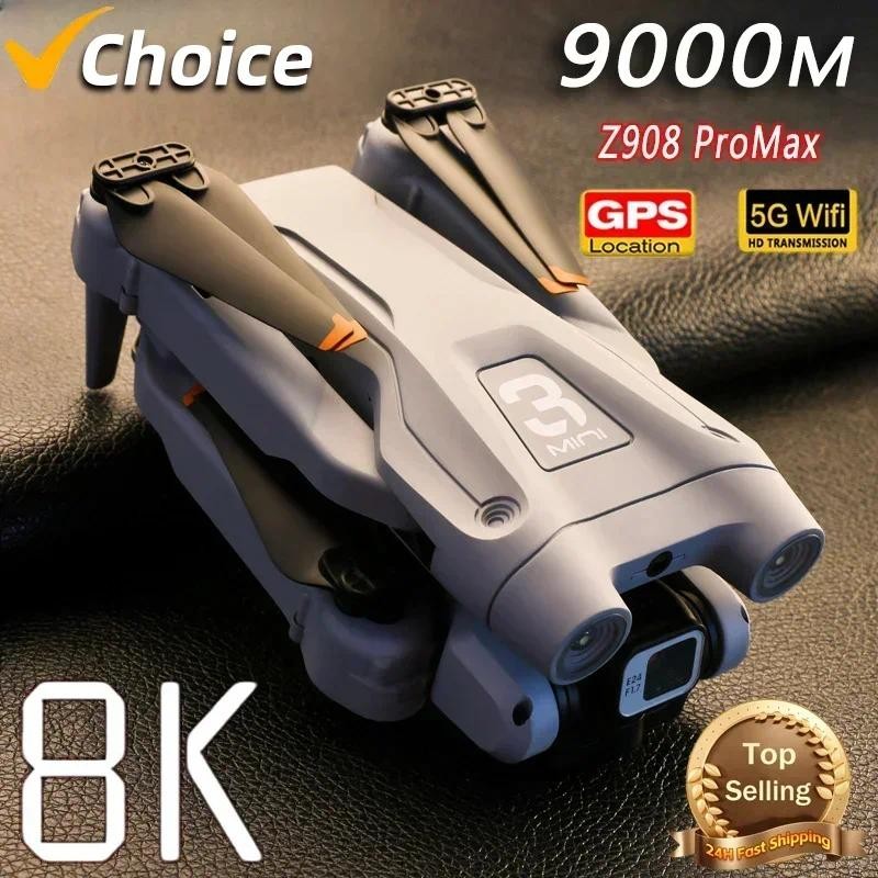 Z908 Pro Max Drone Profissional Fotografia Aérea Motor Brushless 8K GPS Dual HD FPV Quadrotor ...