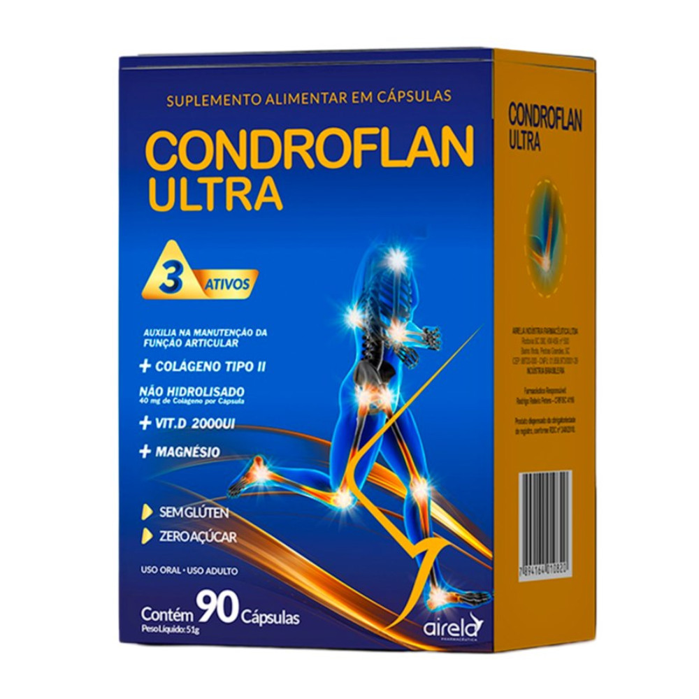 Condroflan Ultra C/90 Cápsulas - Airela | Shopee Brasil