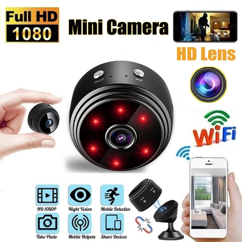 Mini Câmeras A9 1080P Hd Portáteis Sem Fio Pequena Câmera De Vigilância ...