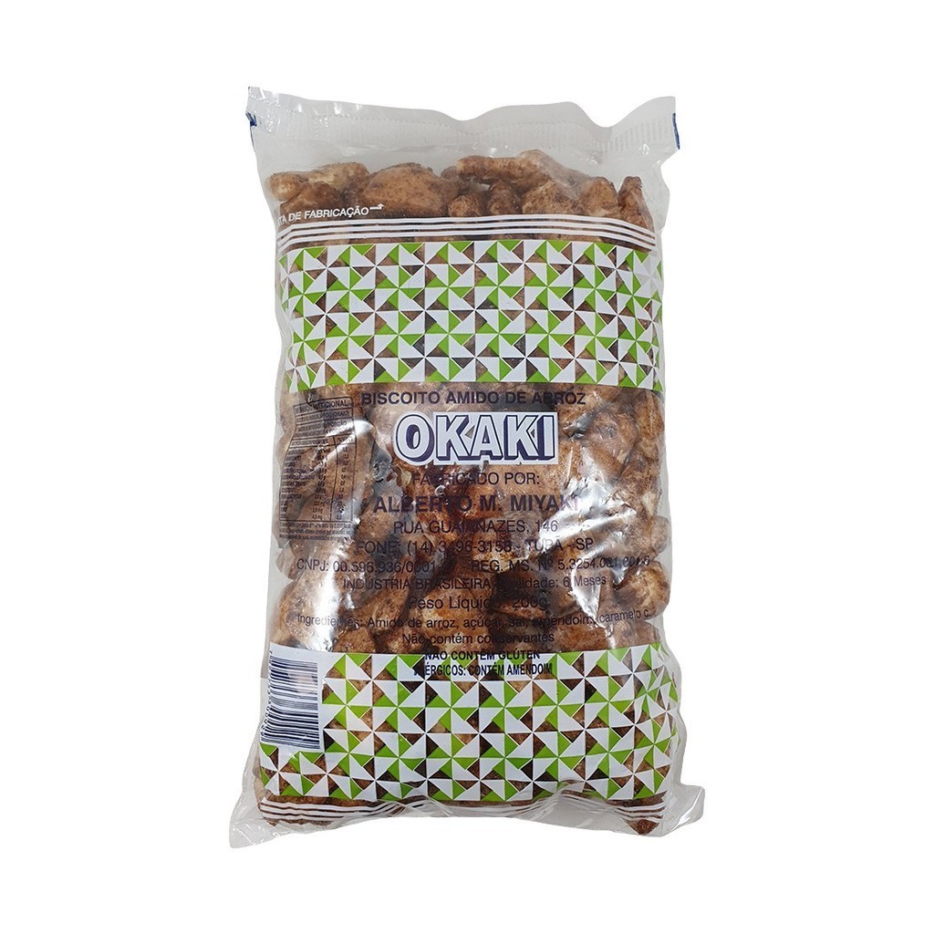 Okaki Biscoito de Arroz Miyaki (Pacote Verde) 200g | Shopee Brasil