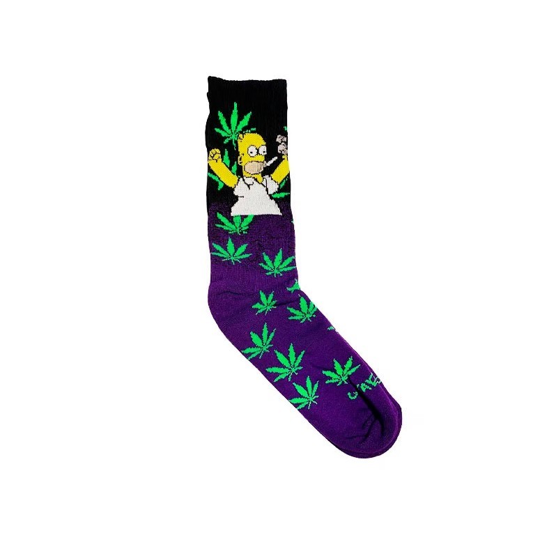 Meia Gnarly Foot Cano Alto - Weed | Shopee Brasil