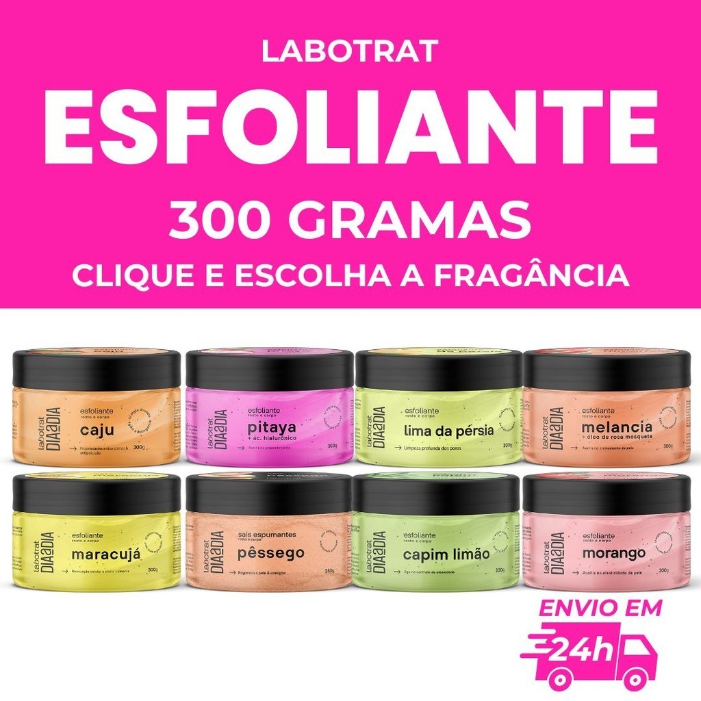 ESFOLIANTE CORPORAL E FACIAL LABOTRAT 300G | Shopee Brasil