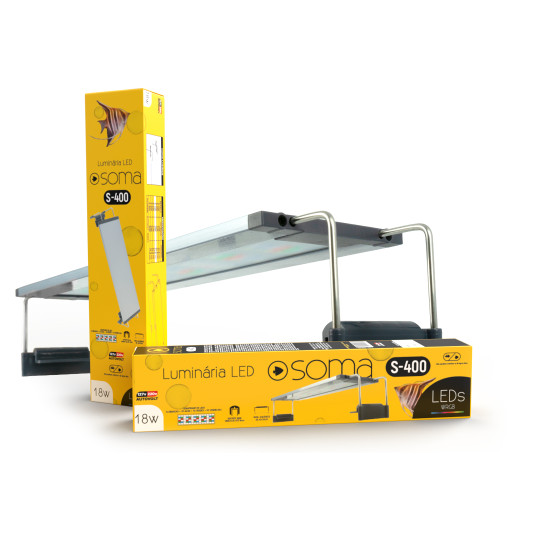 LUMINARIA LED SOMA S- 400(18W)LED WRGB AUTOVOLT | Shopee Brasil