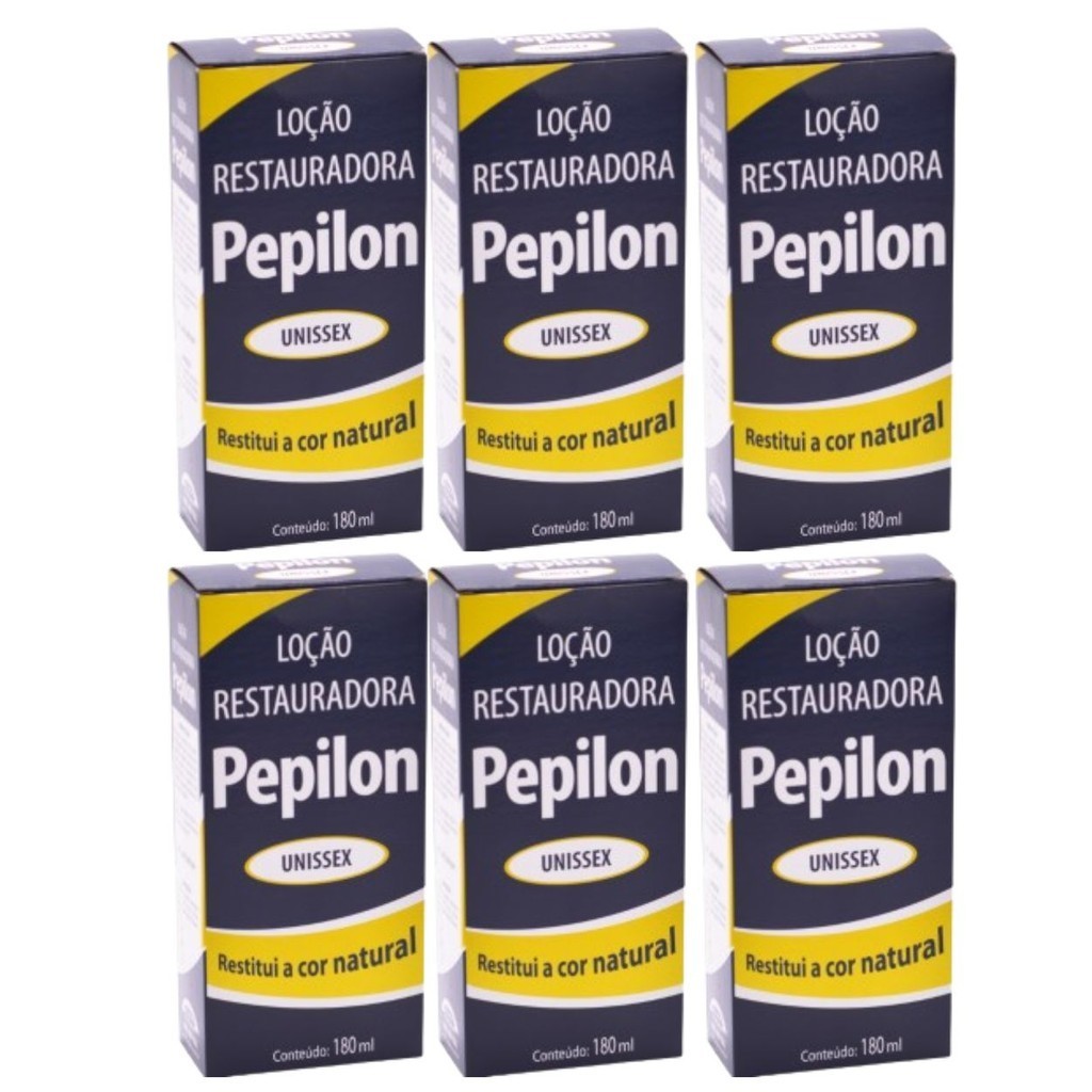 Kit 6 Loção Capilar Restauradora Unissex 180Ml - Pepilon | Shopee Brasil