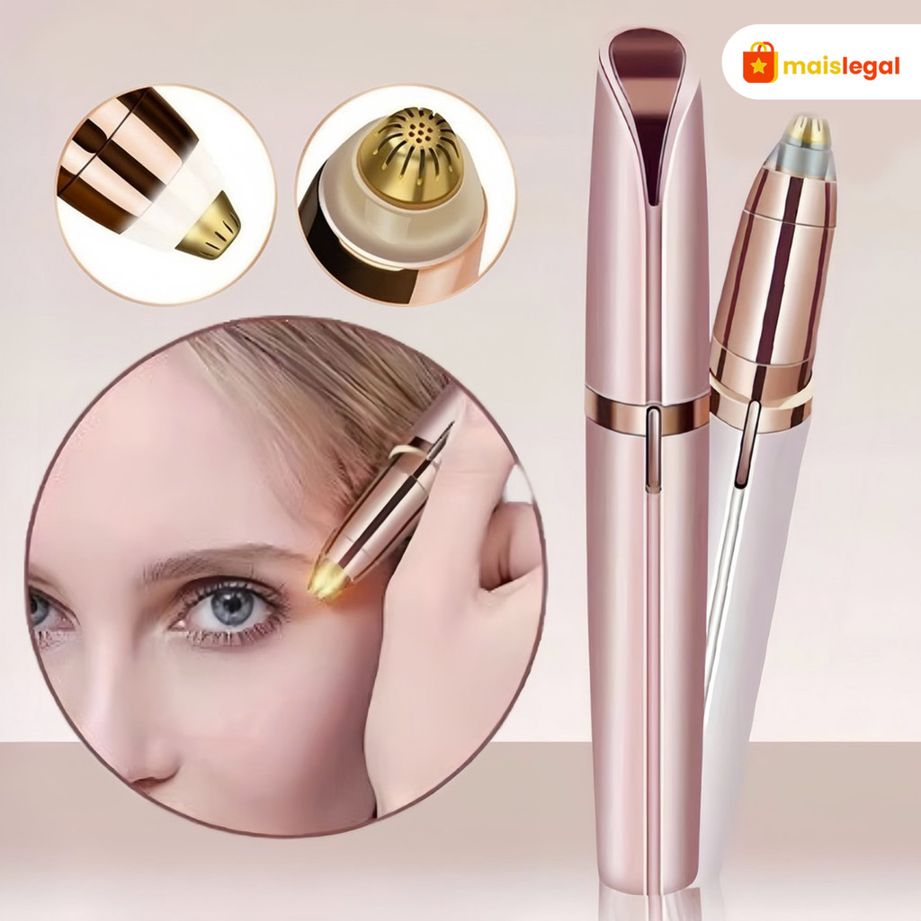 Caneta Depiladora Recarregável Aparadora De Sobrancelha Rosto Portátil Elétrico Recarregável ...