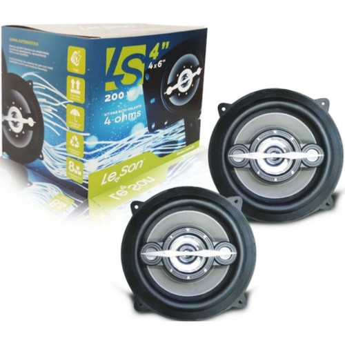 Par Alto Falante 4 Polegadas Quadriaxial Leson Ls4 200w | Shopee Brasil