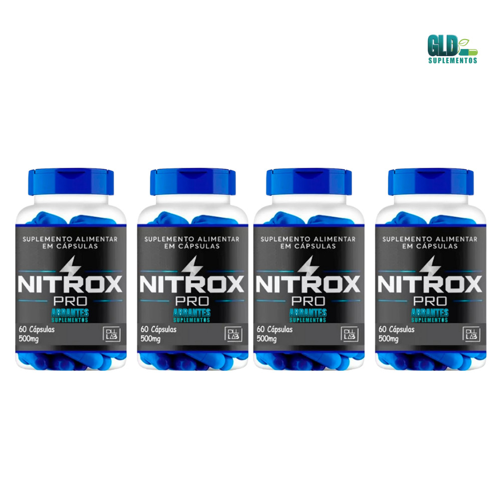 4x Nitrox Pro Original 60 Cápsulas - 4 potes | Shopee Brasil