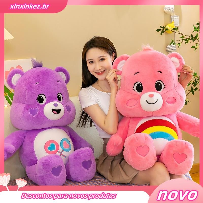 Ursinhos carinhosos care bears Brinquedo de pelúcia urso arco-íris travesseiro macio infantil ...