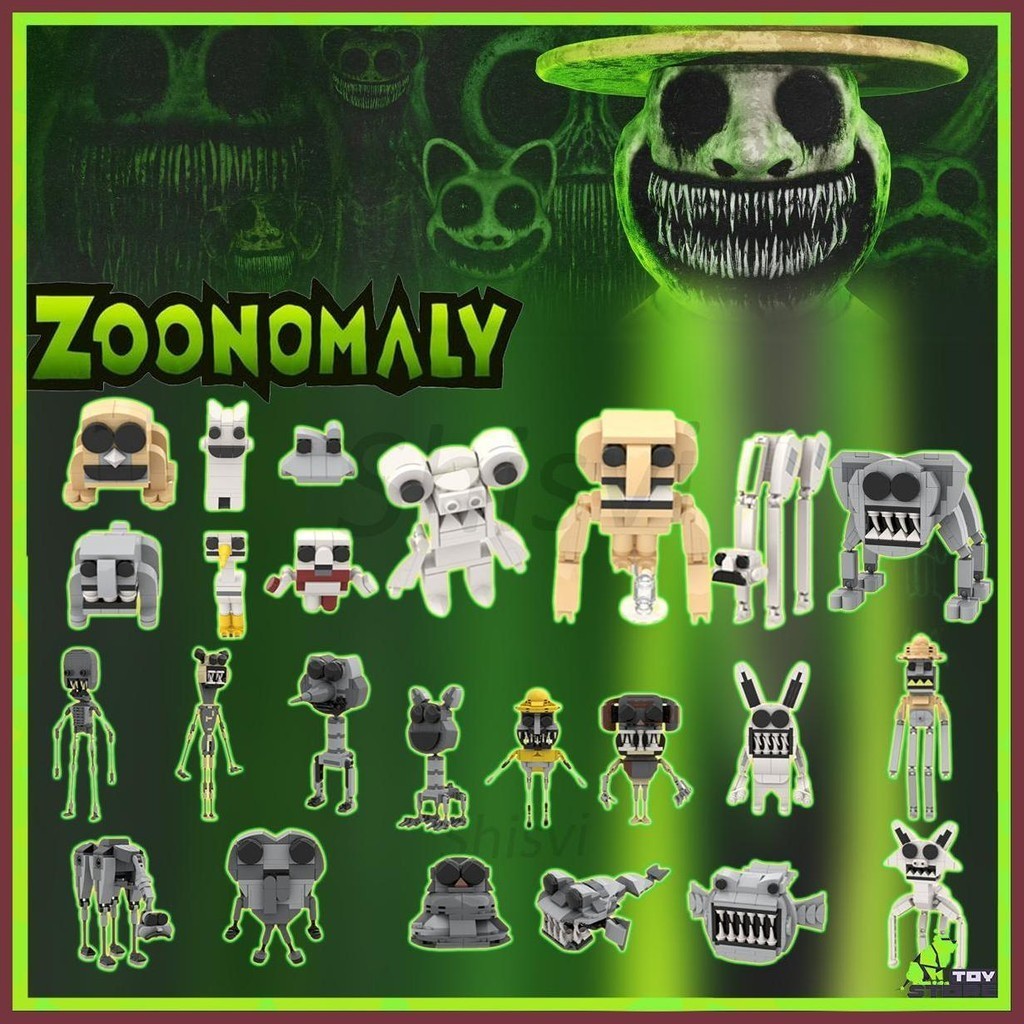 Zoonomaly Building Block Toy Zookeeper/smile cat/Monster Urso ...