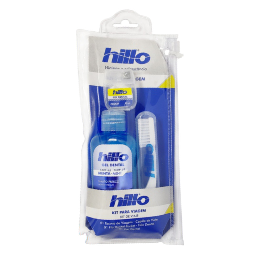 Kit Higiene Bucal Viagem c/ Gel Hillo | Shopee Brasil