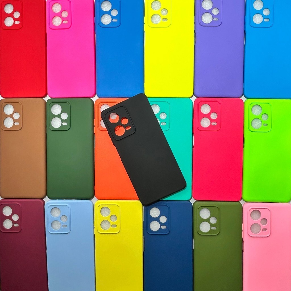 Capa Xiaomi Redmi Note 12 PRO 5G Silicone Aveludada Protege Câmera Colorida Capinha Anti Impacto ...